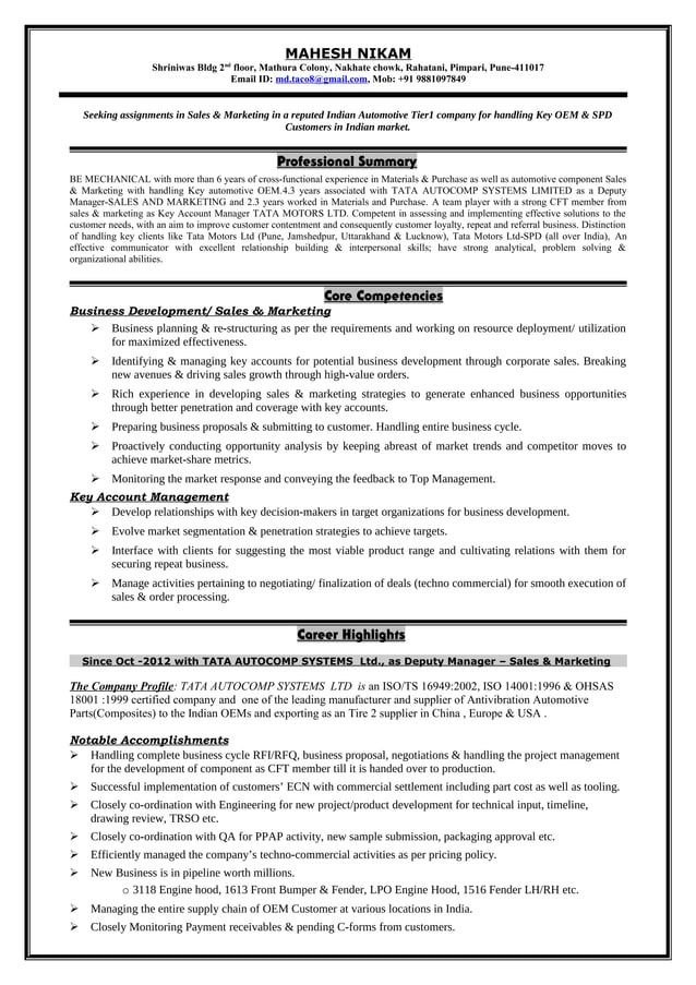 Mahesh Resume | PDF