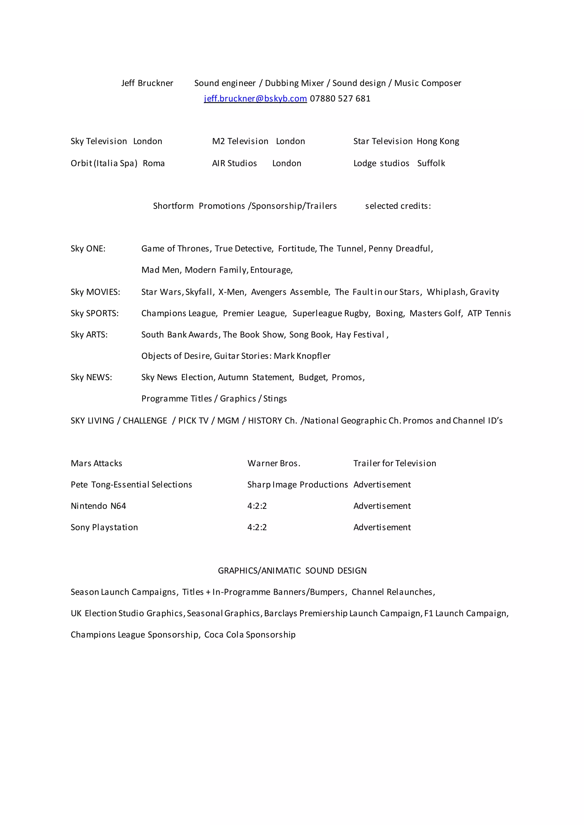Credits V5 template | DOCX