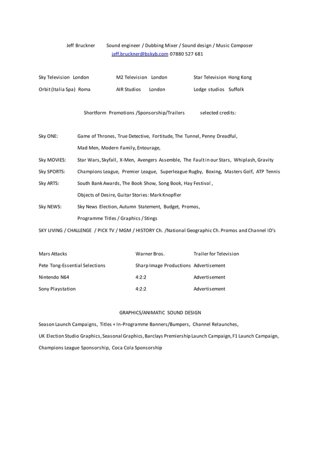 Credits V5 template | DOCX