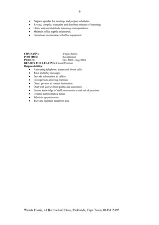 Wanda CV | DOC