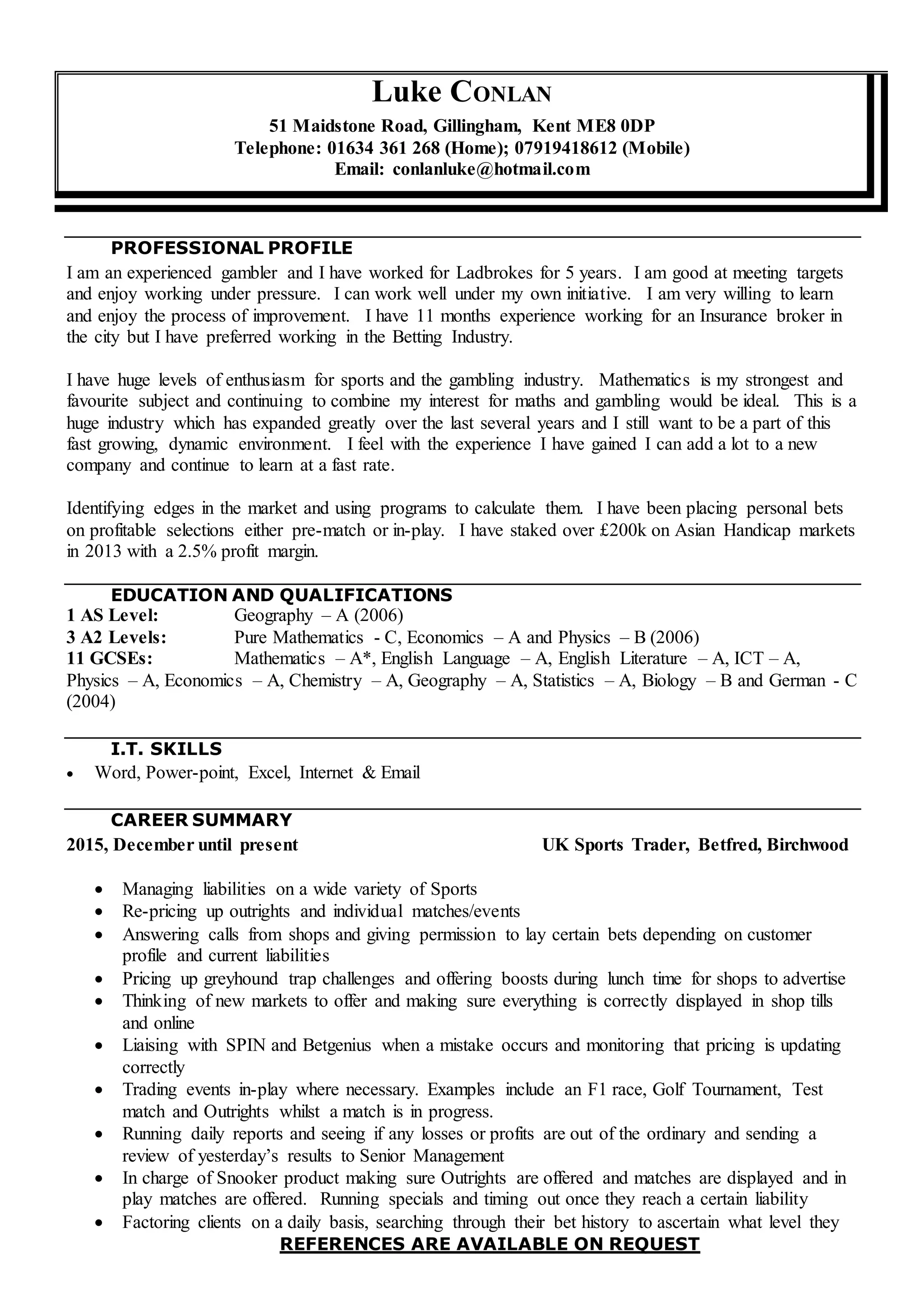 LukeConlan_CV2015 | DOCX