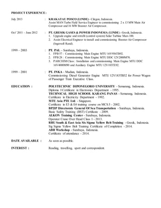 Budi Resume | DOCX | Business | Business and Finance