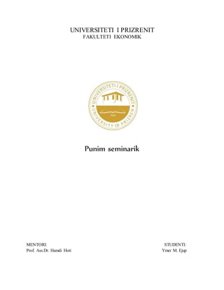 PUNIM SEMINARIK Ymer Ejupi | DOCX