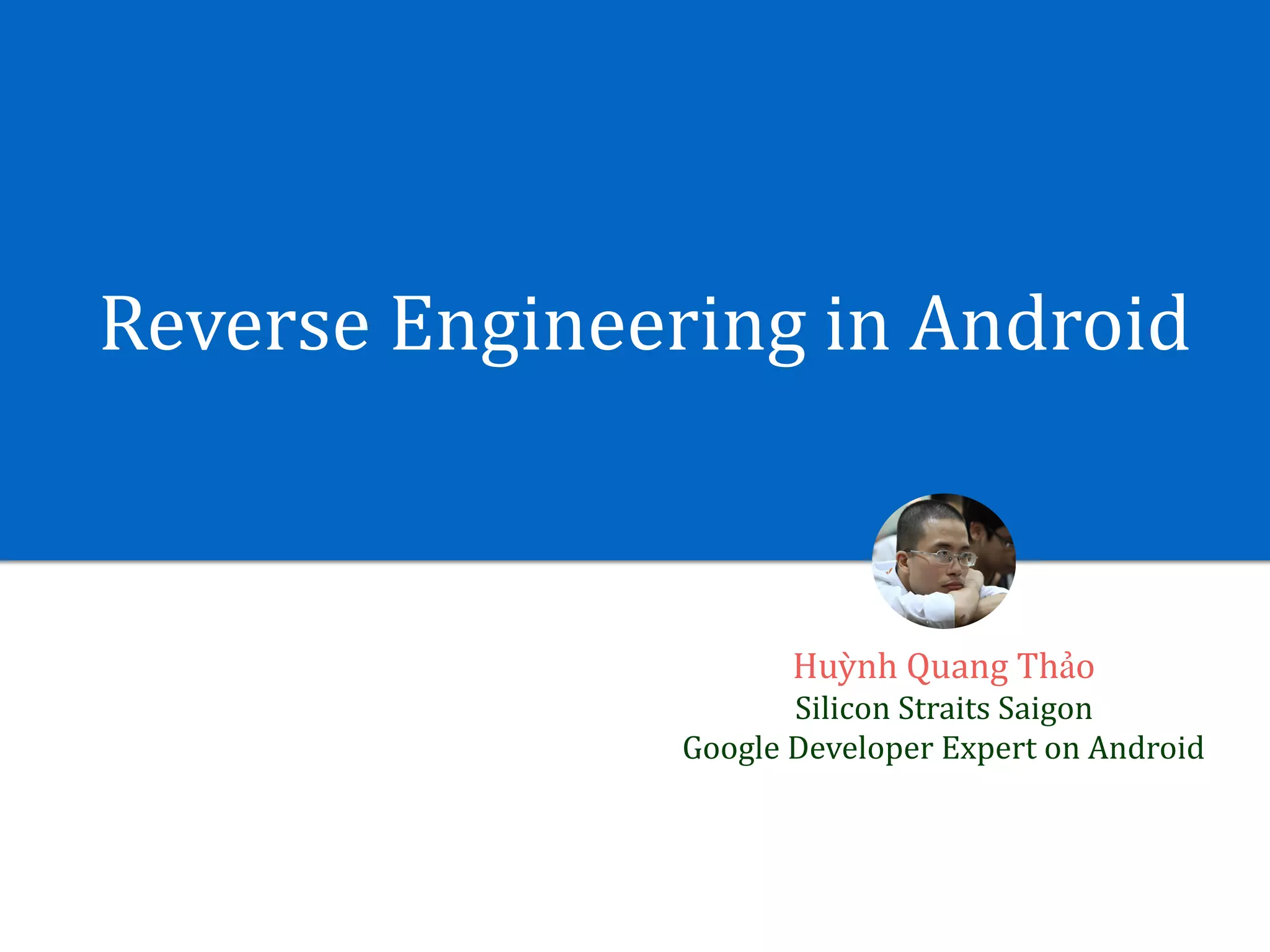 Android Reverse Engineering | PPT