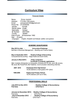 Rojem CV | DOCX | Education