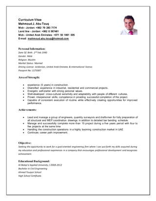 Updated Cv - Jordan | DOCX