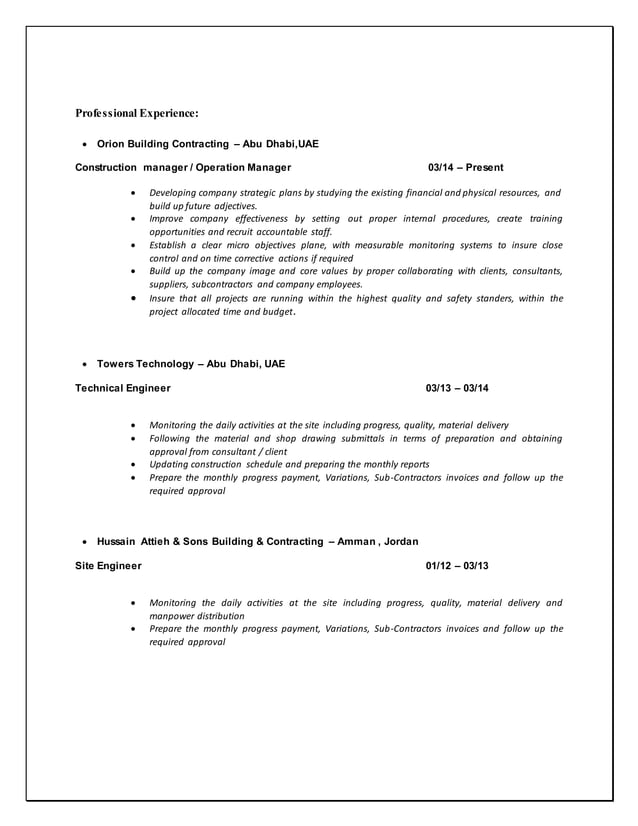 Updated Cv - Jordan | PDF