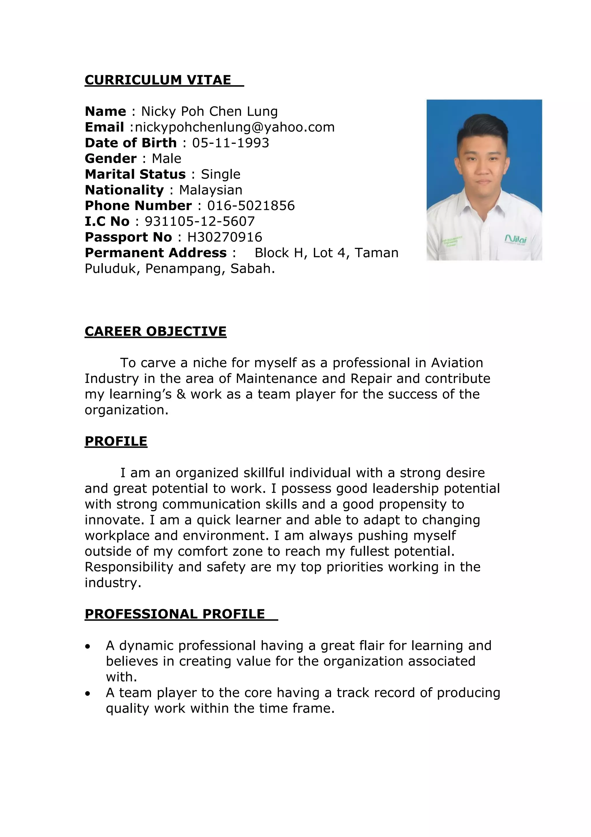 Resume (Nicky) | PDF