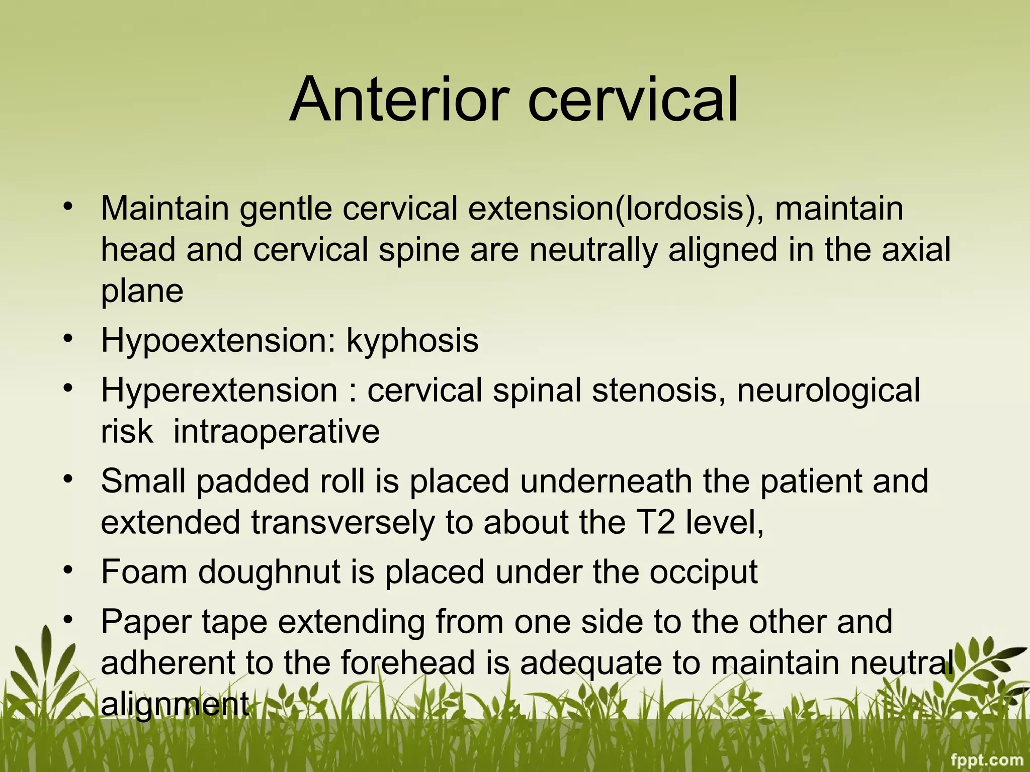 027 Patient posioning for spine surgery | PPT