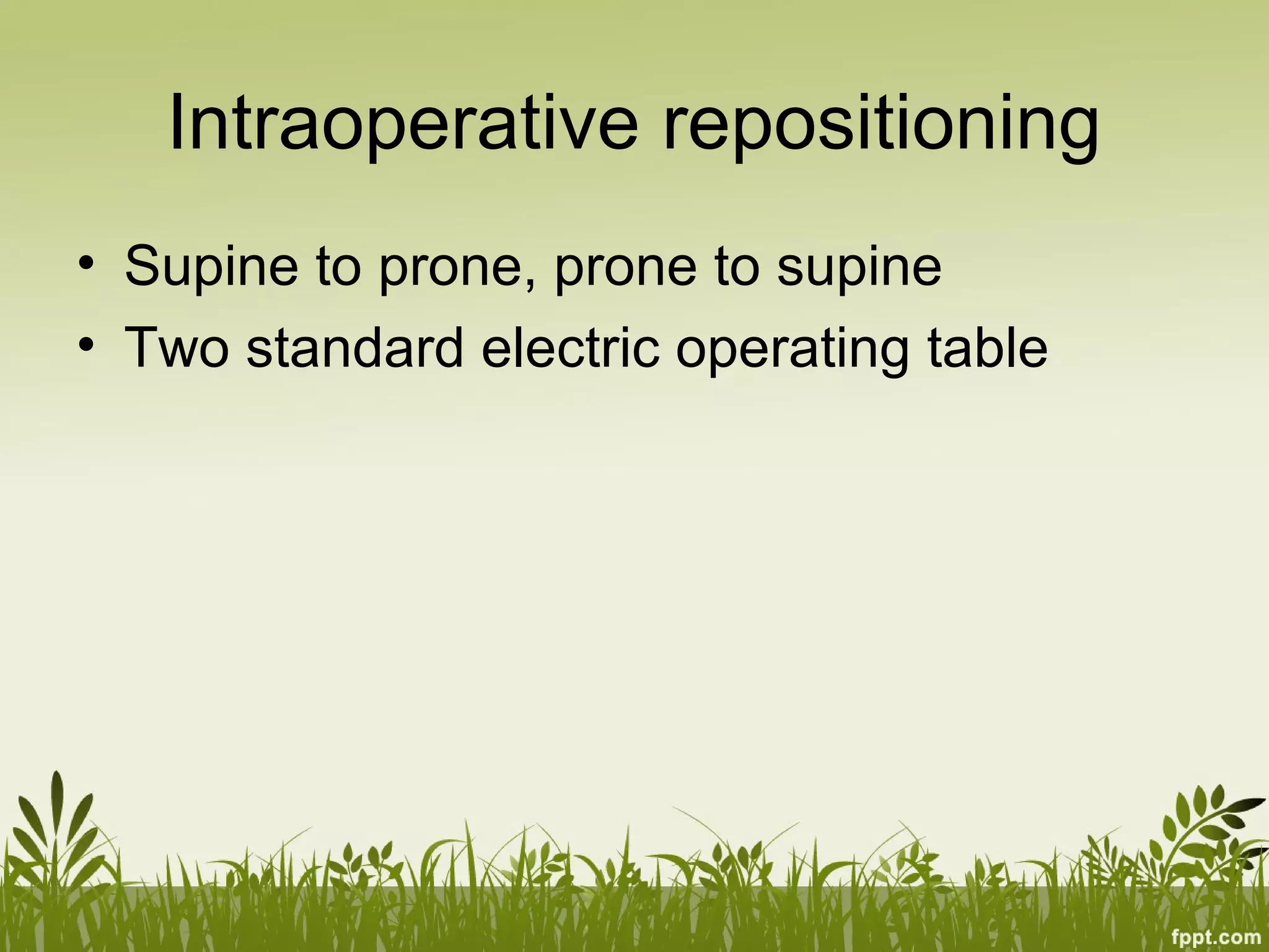 027 Patient posioning for spine surgery | PPT