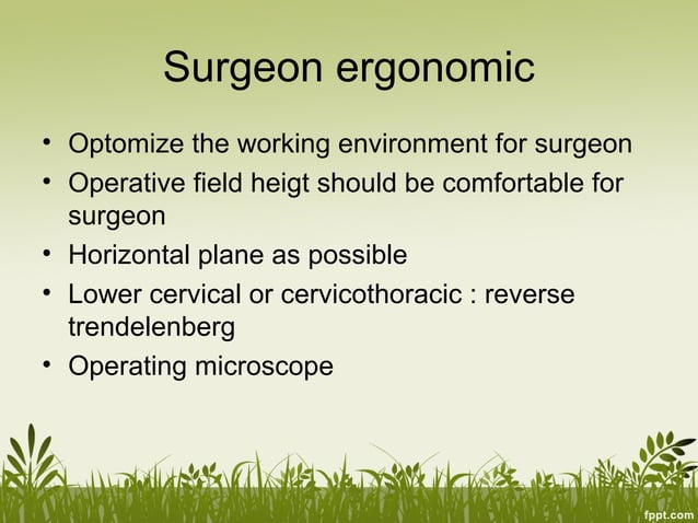 027 Patient posioning for spine surgery | PPT
