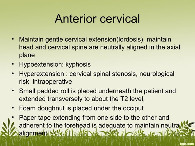 027 Patient posioning for spine surgery | PPT