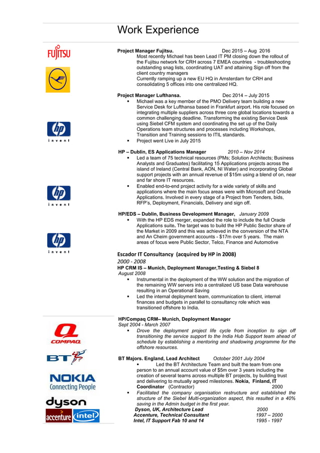 CV Michael_Dempsey_Sept2016 | PDF