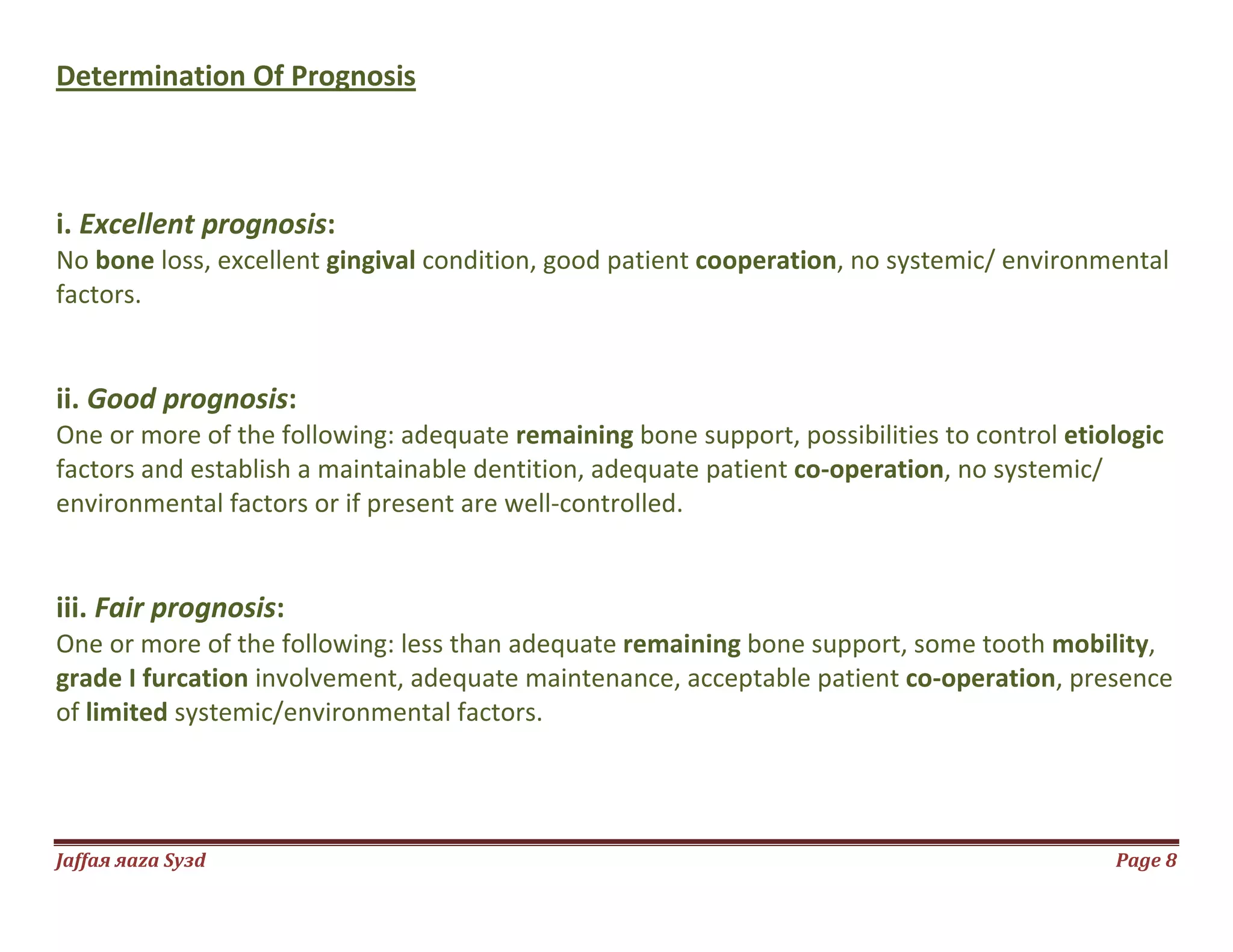 029.periodontal diagnosis and prognosis | PDF