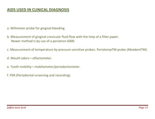029.periodontal diagnosis and prognosis | PDF