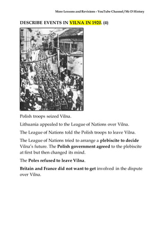 HISTORY IGCSE REVISION CARDS - 029. VILNA 1920 | DOCX
