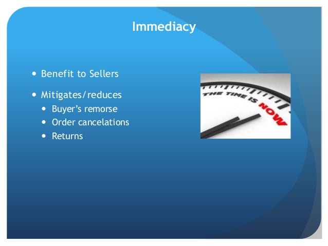 ECommerce Immediacy CSCO Forum