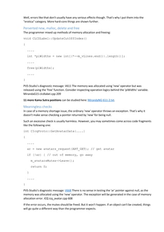 Miranda NG Project to Get the "Wild Pointers" Award (Part 1) | PDF