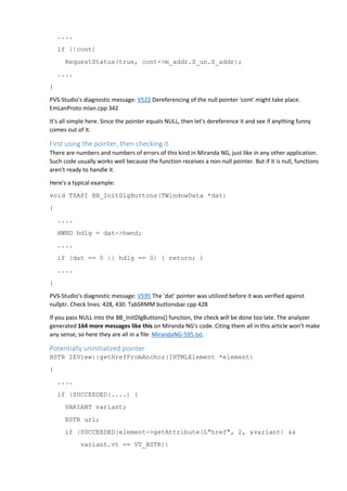 Miranda NG Project to Get the "Wild Pointers" Award (Part 1) | PDF