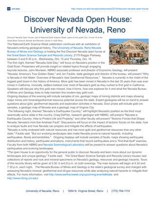 unr.edu-Discover Nevada Open House University of Nevada Reno | PDF