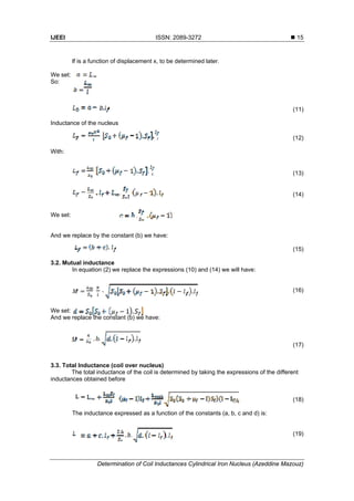 Determination of Coil Inductances Cylindrical Iron Nucleus | PDF