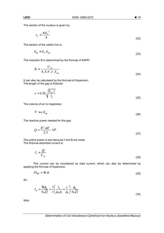 Determination of Coil Inductances Cylindrical Iron Nucleus | PDF