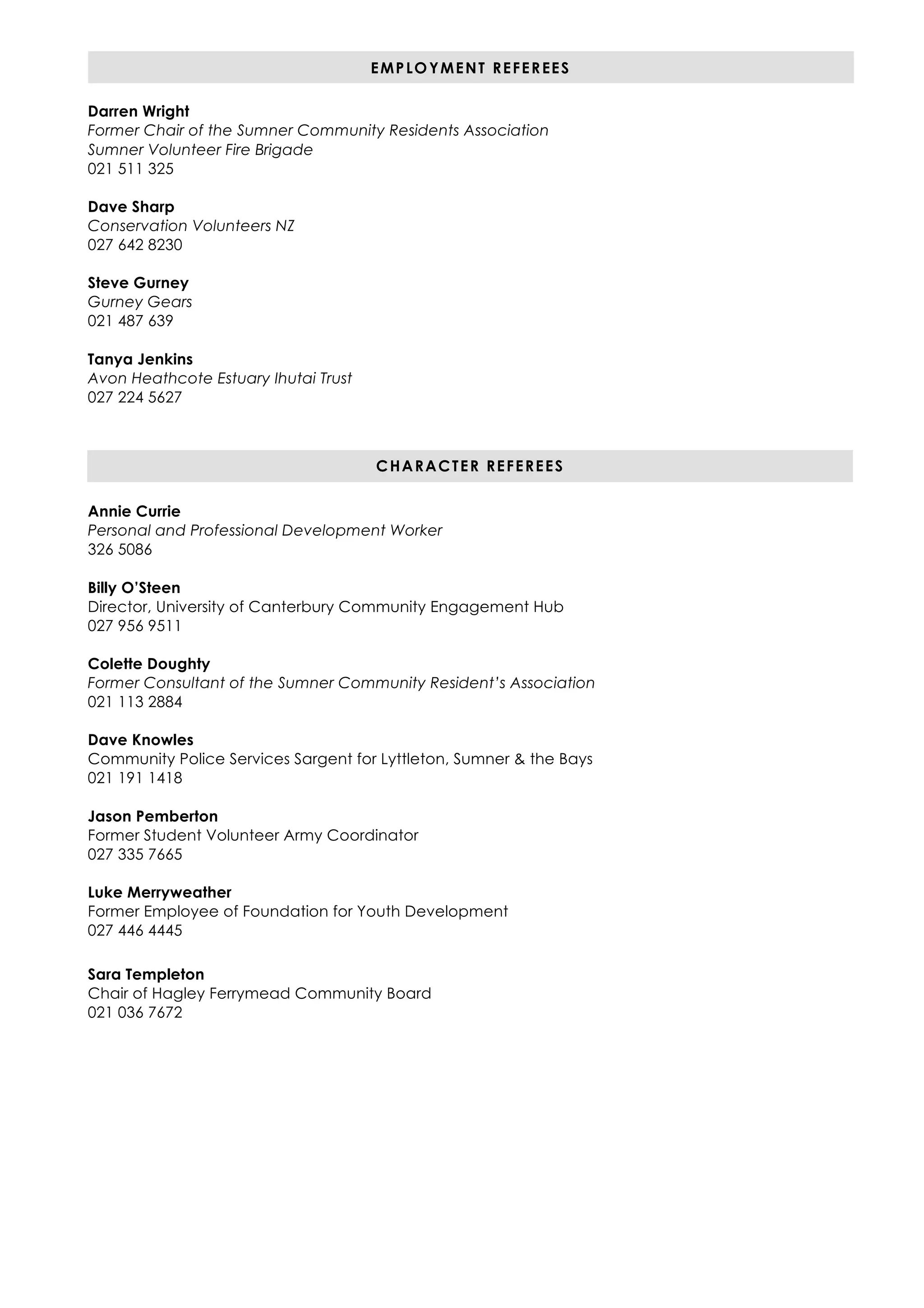 Marnie Kent CV Current | PDF
