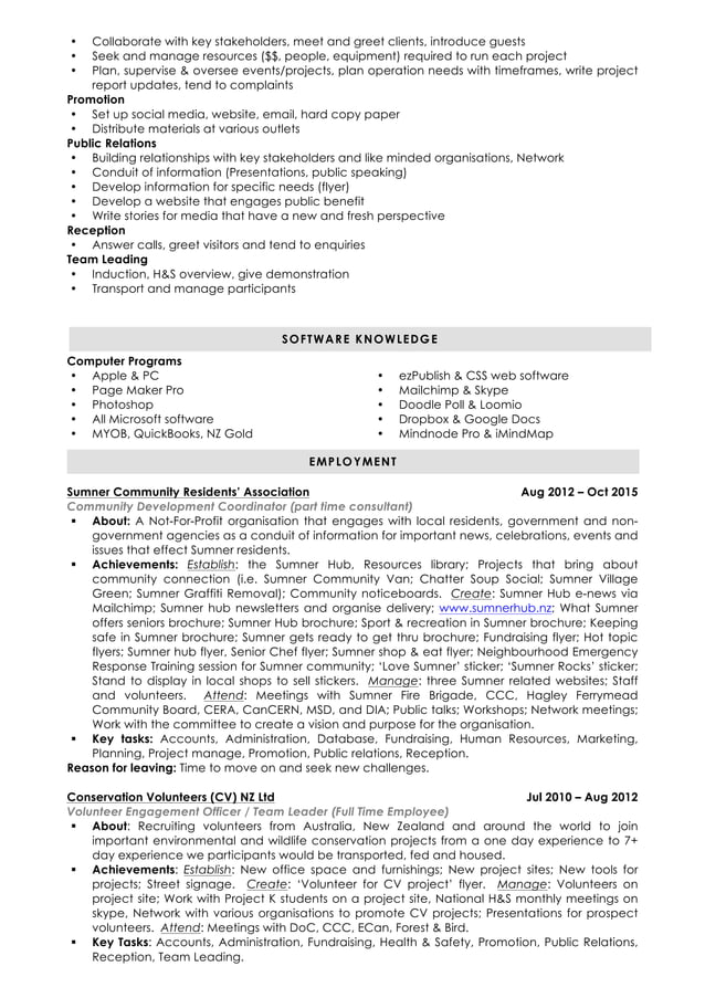 Marnie Kent CV Current | PDF