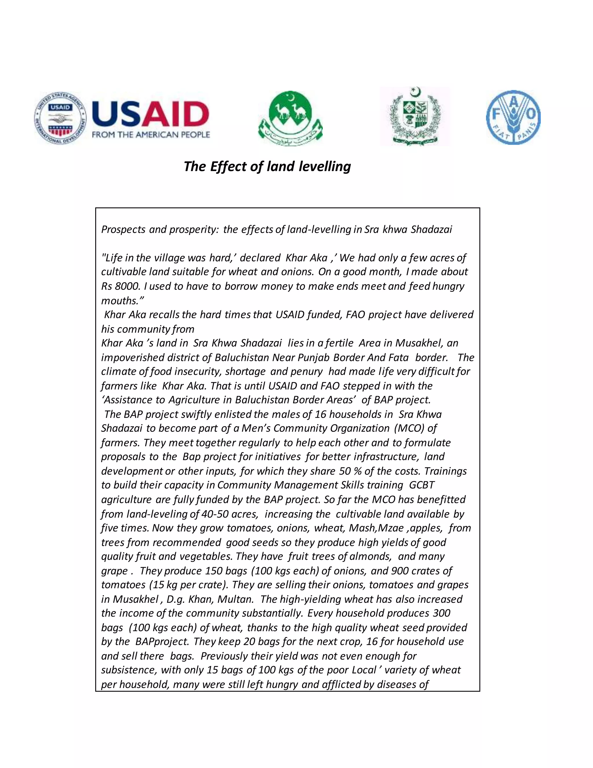 The affects of land leaveling (2) | DOCX