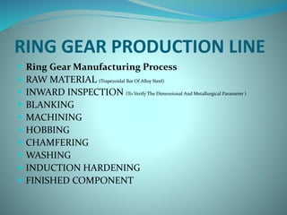 ring gear production | PPTX
