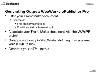 Implementing Structured FrameMaker | PPT