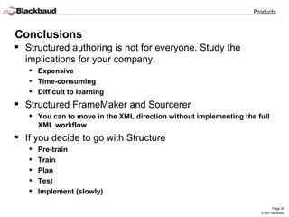 Implementing Structured FrameMaker | PPT