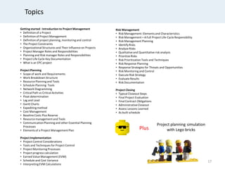 Project planning and control training with lego | PDF