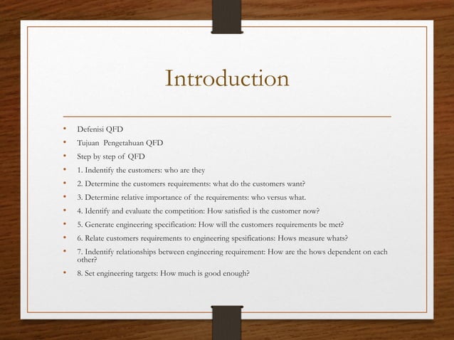 Konsep Desain Pengembangan Kualitas Produk (Quality Function Deployment) | PDF