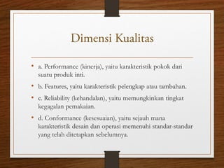 Konsep Desain Pengembangan Kualitas Produk (Quality Function Deployment ...