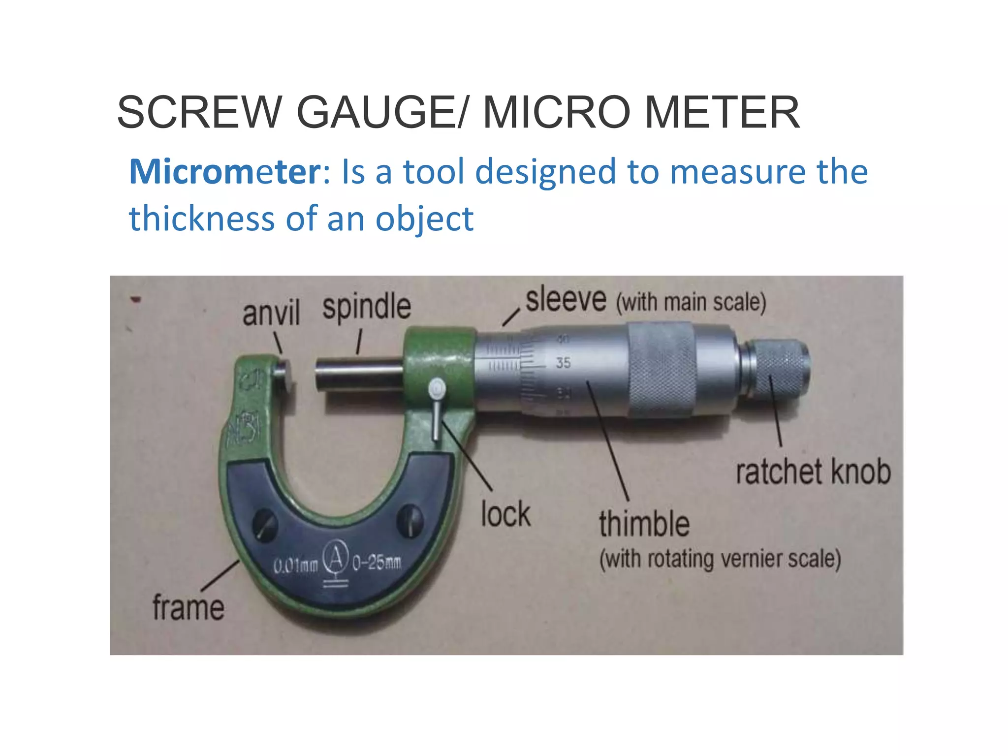 02a micrometer screw guage | PPTX