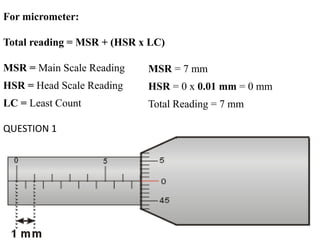 02a micrometer screw guage | PPTX