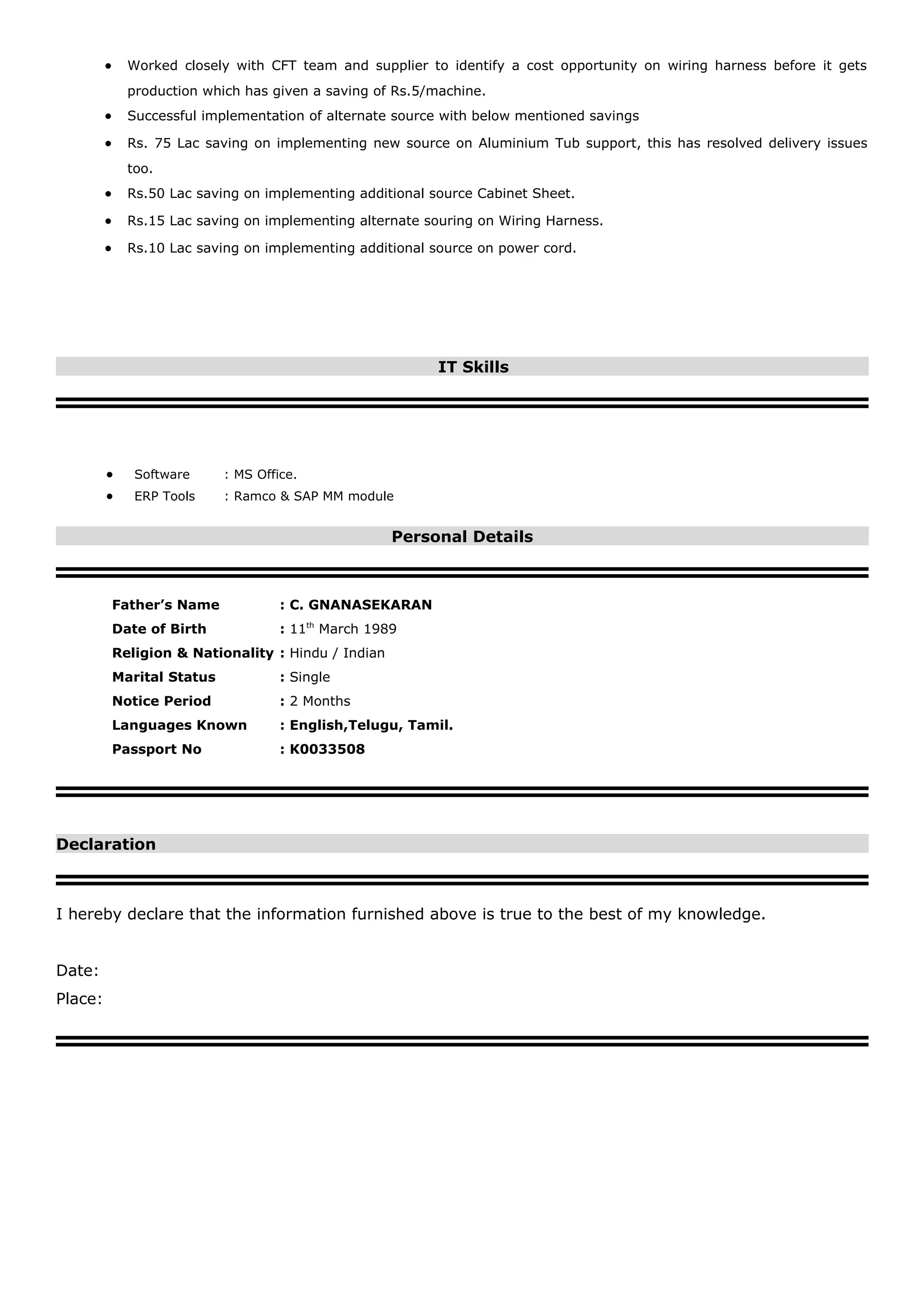 Resume_Aravind 1 | PDF