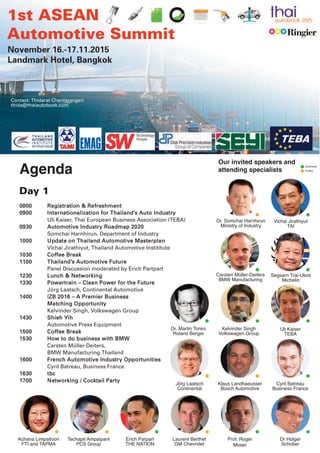 1st ASEAN Automotive Summit 2015 | PDF