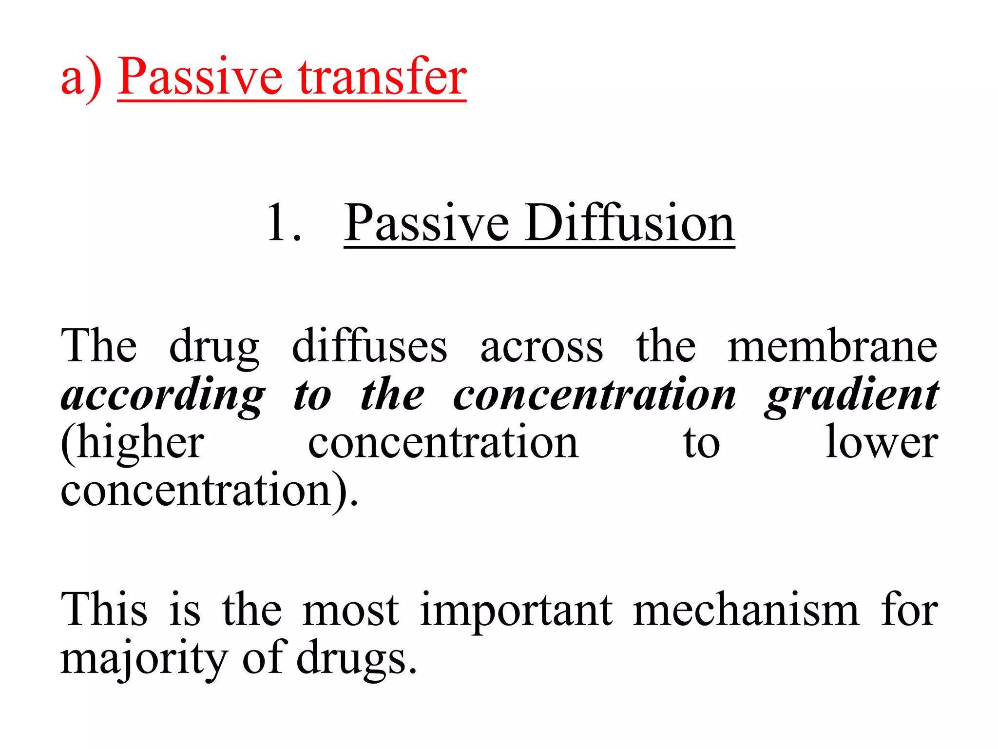 drug transport mechanisms | PPTX