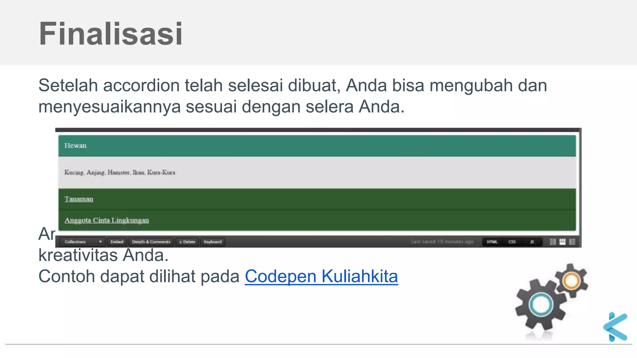 CSS Eksperimen - 04-2 accordion | PPTX
