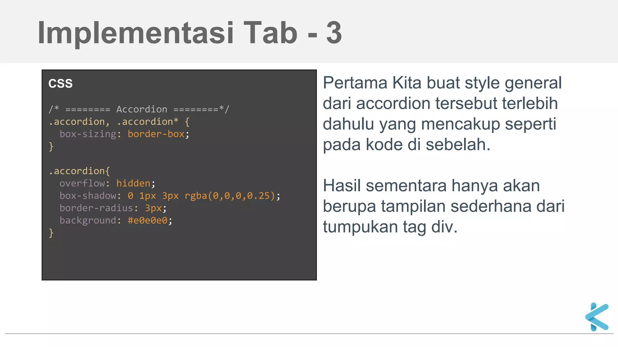 CSS Eksperimen - 04-2 accordion | PPTX