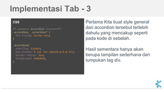 CSS Eksperimen - 04-2 accordion | PPTX
