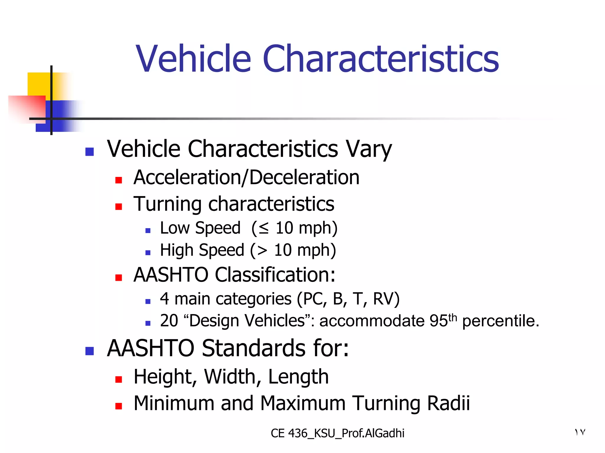 02-A Components of Traffic System [Road Users and Vehicles] (Traffic ...