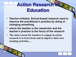 Action Research related with Classroom Problems | PPT