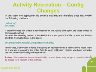 Android App Development - 02 Activity and intent | PPT