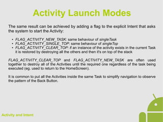 Android App Development - 02 Activity and intent | PPT