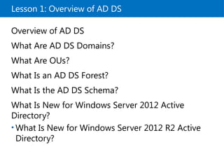 Module 2- introduction to Active Directory Domain Servics.pptx