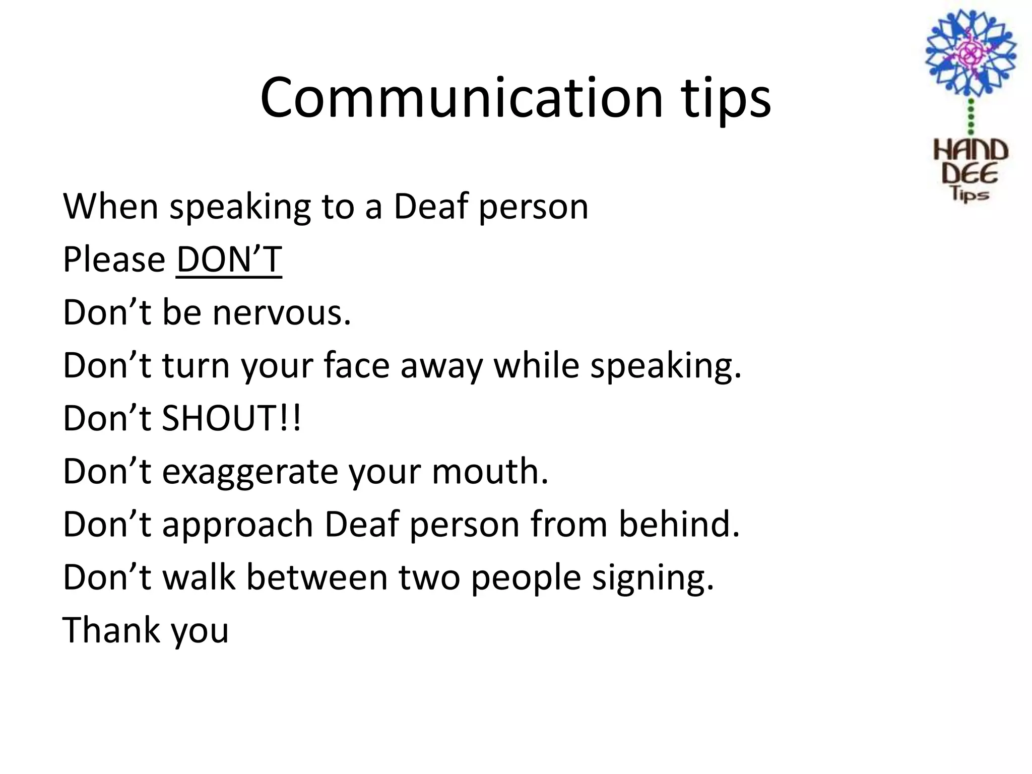 Deaf Awareness (new) | PPTX