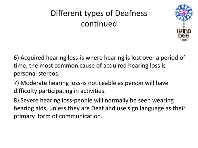 Deaf Awareness (new) | PPTX | Ear, Nose and Throat Conditions | Diseases and Conditions